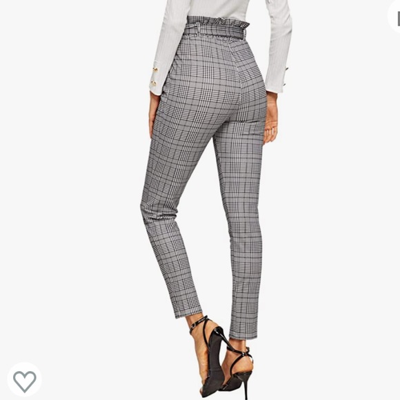Pants & Jumpsuits | Stretchy High Waisted Plaid Pants | Poshmark